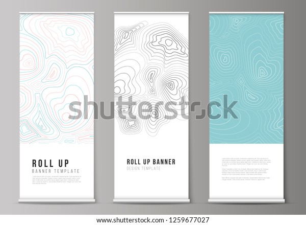 Vector Illustration Editable Layout Roll Banner Stock Vector (Royalty ...