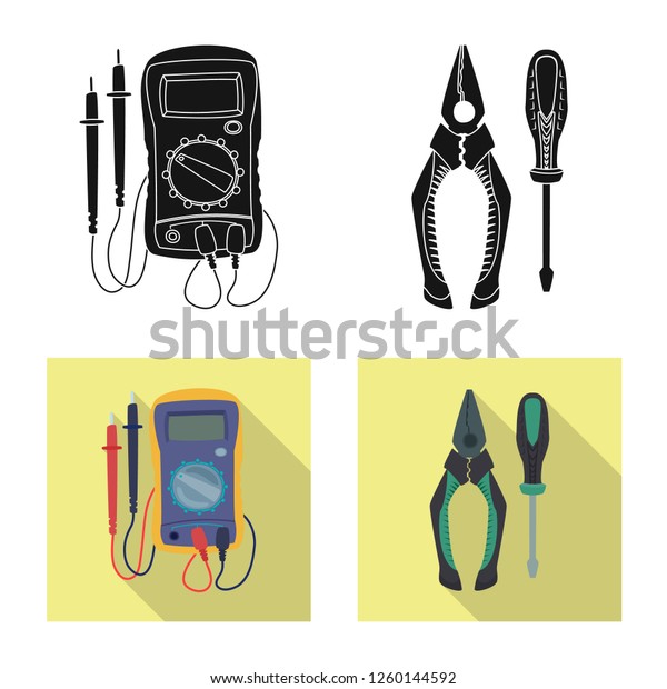 Vector Illustration Electricity Electric Icon Collection 库存矢量图（免版税 ...