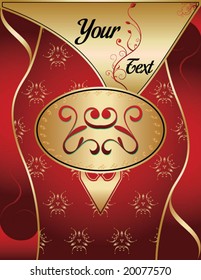 Vector Illustration Elegant Golden Background Menu Stock Vector ...