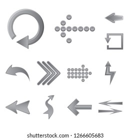 Vector Illustration Element Arrow Sign Set Stock Vector (Royalty Free ...