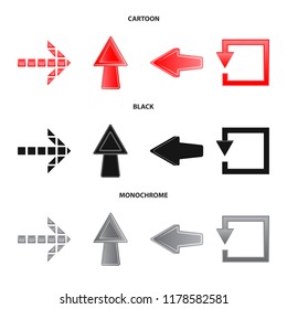 Vector Illustration Element Arrow Symbol Set Stock Vector (Royalty Free ...