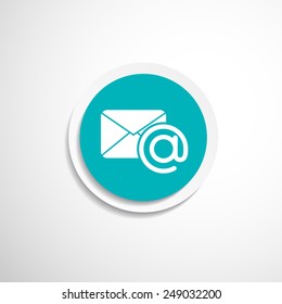 Vector Illustration Email Icon Outbox Flat Stock Vector (Royalty Free ...