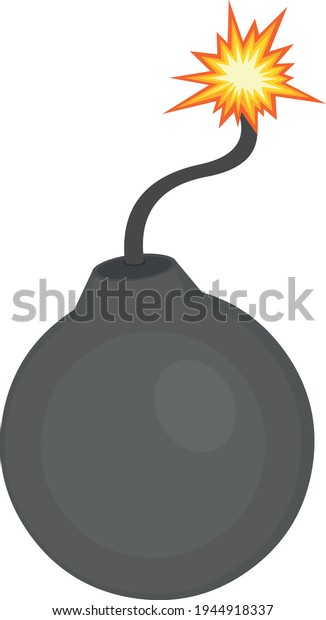 Vector Illustration Emoticon Bomb Stock Vector (Royalty Free ...