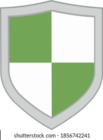 Vector Illustration Emoticon Shield Stock Vector (Royalty Free) 1856742241