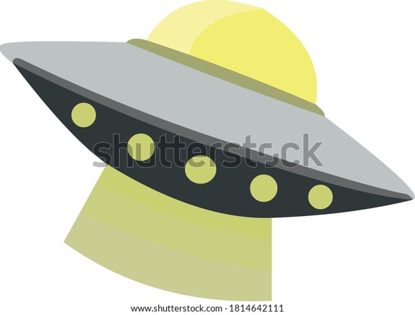 Vector Illustration Emoticon Ufo Stock Vector (Royalty Free) 1814642111 ...