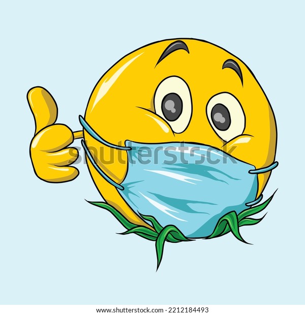 Vector Illustration Emoticon Wearing Medical Mask Stock Vector (Royalty ... Vector Illustration Emoticon Wearing Medical Mask Stock Vector (Royalty ...