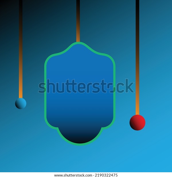 Vector Illustration Empty Template Ornamental Minimal Stock Vector ...