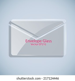 Vector Illustration Envelope Made Glass Stock Vector (Royalty Free ...