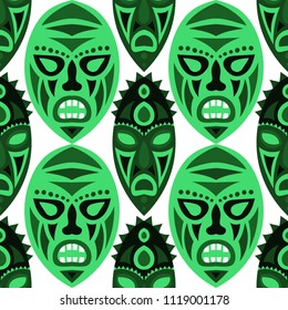 Vector Illustration Ethnic Seamless Background Ritual Stock Vector ...