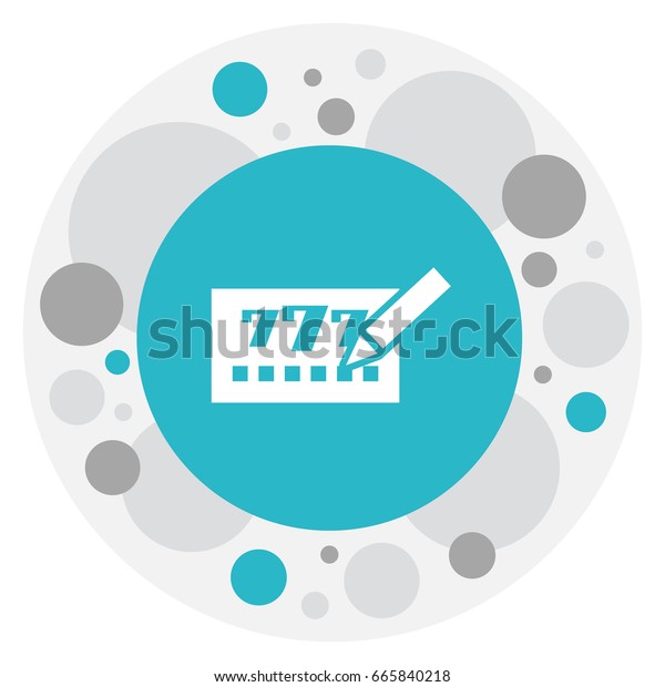 Vector Illustration Excitement Symbol On Raffle Stock Vector (Royalty ...