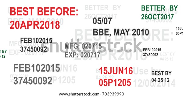 Vector Illustration Expiration Date Product Concept Stock Vector ...