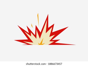 Vector Illustration Explosive Collision Emoticon Vector Stock Vector ...