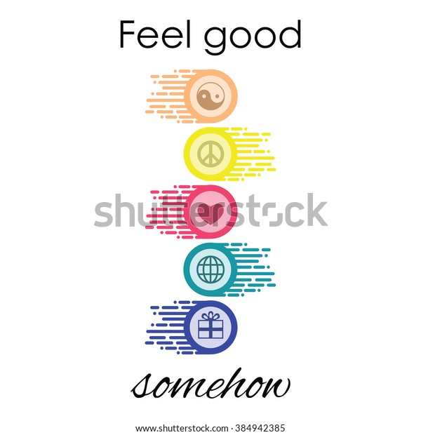 Vector Illustration Feel Good Illustration Modern Stock Vector (Royalty ...