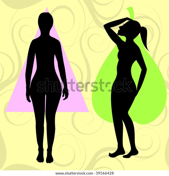 Vector Illustration Female Body Shape Pear 库存矢量图（免版税）39566428 ...