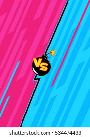 Vector Illustration Fight Bubble Comics Style Stock Vector (Royalty ...