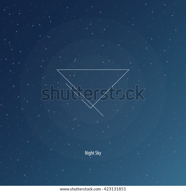 Vector Illustration Figure Triangle Incomplete Lines: vector de stock ...