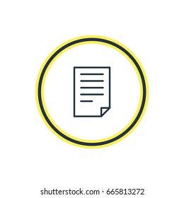 Vector Illustration File Outline Beautiful Paper Stock Vector (Royalty ...