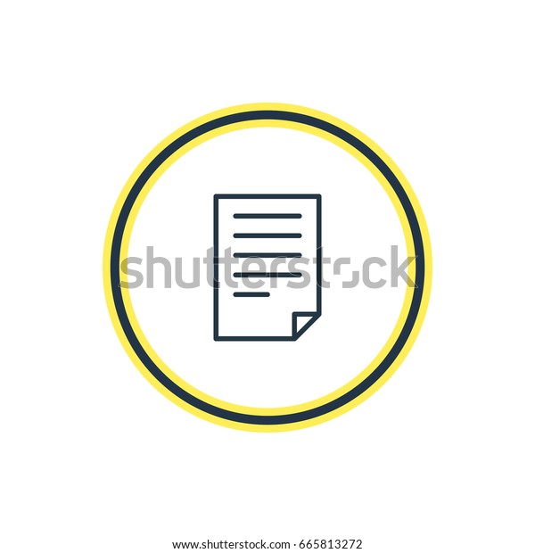Vector Illustration File Outline Beautiful Paper Stock Vector (Royalty ...