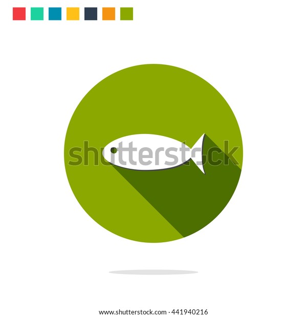 Vector Illustration Fish Icon Stock Vector (Royalty Free) 441940216 ...