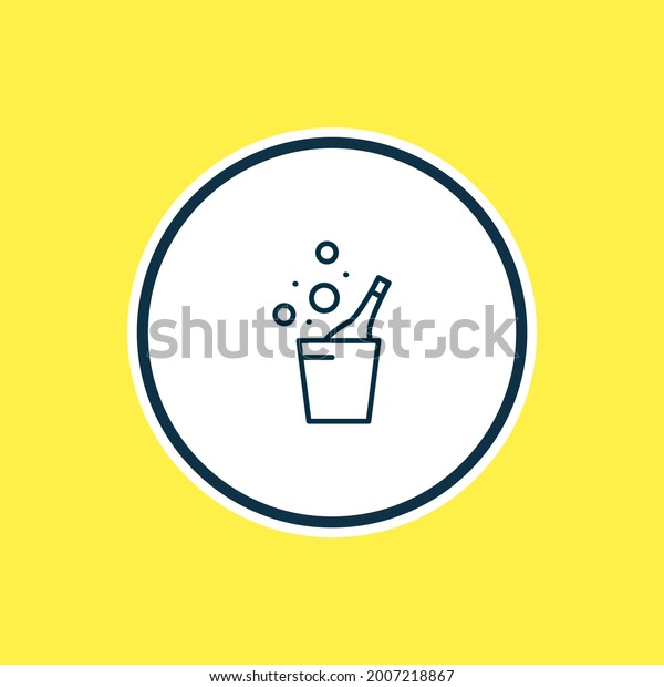 Vector Illustration Fizz Icon Line Beautiful Stock Vector (Royalty Free ...