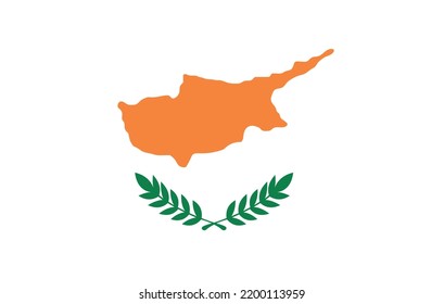Vector Illustration Flag Cyprus Stock Vector (Royalty Free) 2200113959 ...