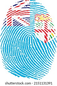 Vector Illustration Flag Shape Footprint Stock Vector (Royalty Free ...
