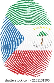 Vector Illustration Flag Shape Footprint Stock Vector (Royalty Free ...