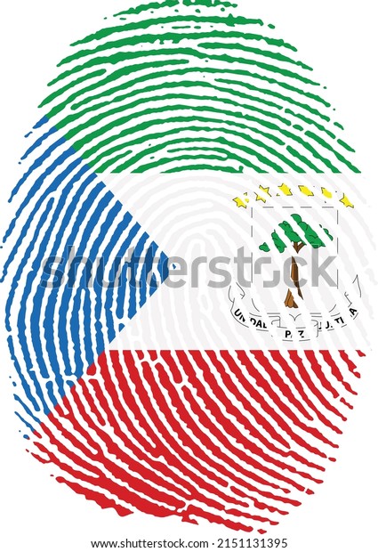 Vector Illustration Flag Shape Footprint Stock Vector (Royalty Free ...