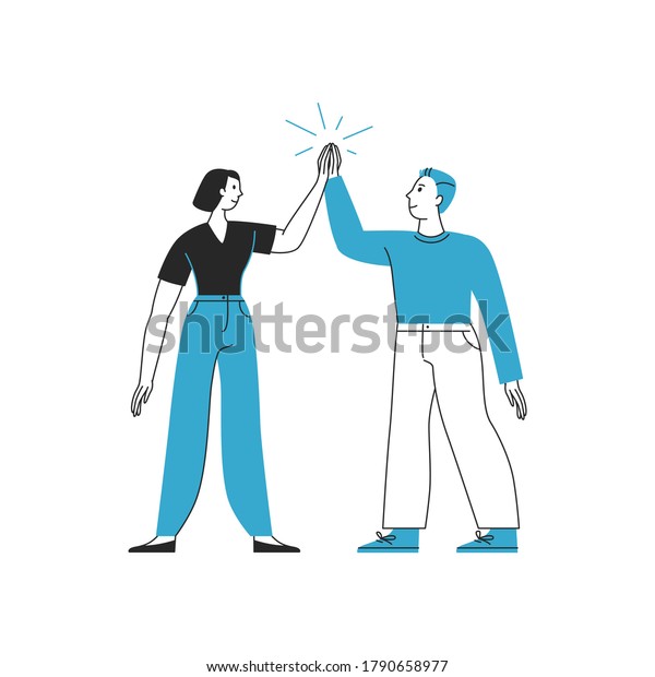 Vector Illustration Flat Cartoon Simple Style Stock Vector (Royalty ...