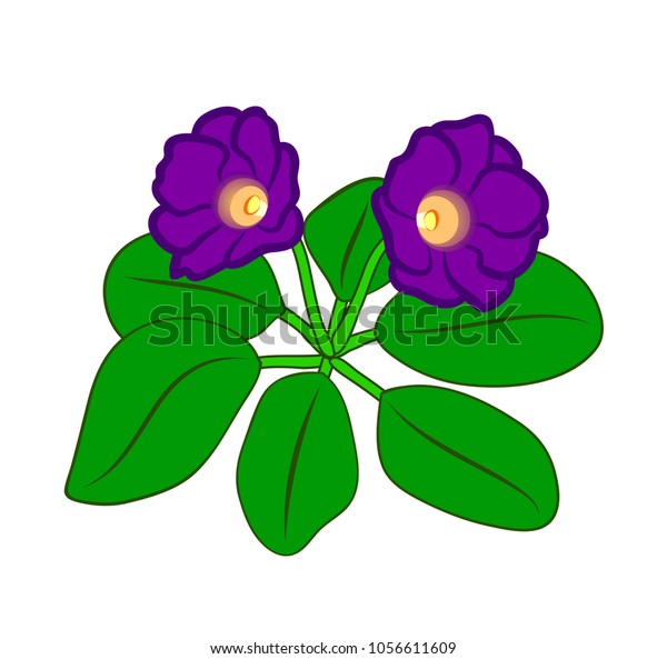 Vector Illustration Flat Cartoon Tropical Plant Stock Vector (Royalty ...