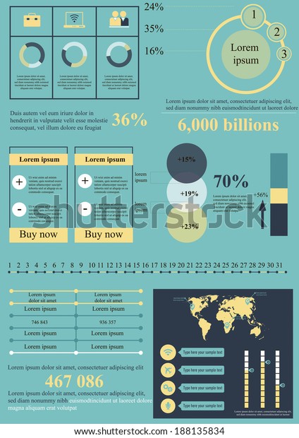 Vector Illustration Flat Infographics Altogether File Stock Vector ...