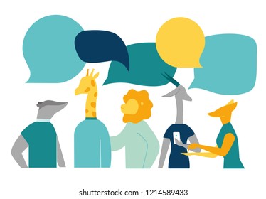 4,770 Animal Discussion Images, Stock Photos & Vectors | Shutterstock