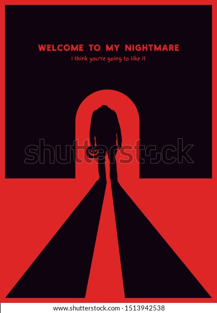 Vector Illustration Flat Style Vintage Horror Stock Vector (Royalty ...