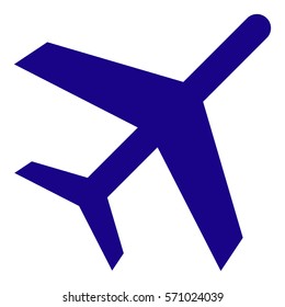 Vector Illustration Blue Flight Icon Stock Vector (Royalty Free ...