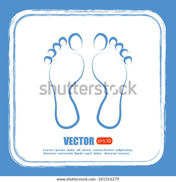 Vector Illustration Foot Stock Vector (Royalty Free) 265316279 ...