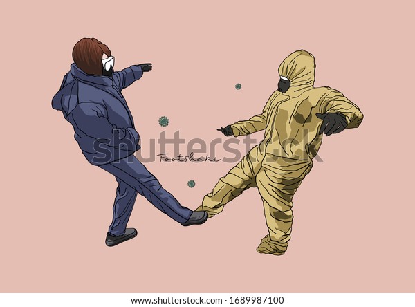 Vector Illustration Footshake Foot Shake No Stock Vector (Royalty Free ...
