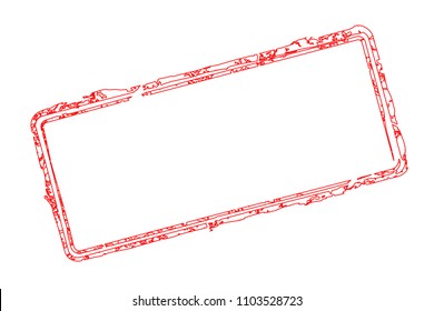 Vector Illustration Frame Rubber Stamp 스톡 벡터(로열티 프리) 1103528723 ...