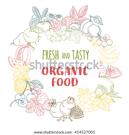 Fruits And Vegetables Border | Free download on ClipArtMag