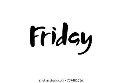 Vector Illustration Friday Hand Lettering Friday: เวกเตอร์สต็อก (ปลอด ...