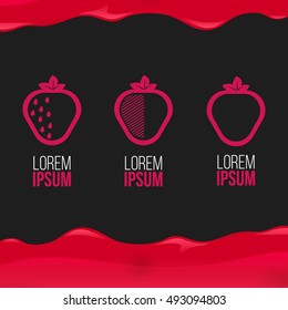image vectorielle. illustration. logo de fruits, : image vectorielle de ...