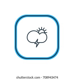 Vector Illustration Gale Outline Beautiful Sky Stock Vector (Royalty ...