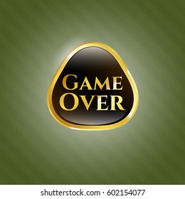 Vector Illustration Game Over Gold Shiny Stock Vector (Royalty Free ...