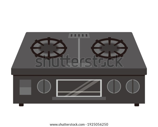 Vector Illustration Gas Stove Stock Vector (Royalty Free) 1925056250 ...