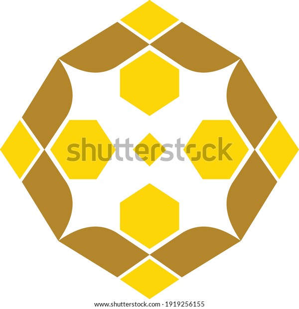 Vector Illustration Geometric Cross Bee Logo Stock Vector (Royalty Free ...