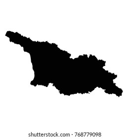 Vector Illustration Georgia Country Map Stock Vector (Royalty Free ...