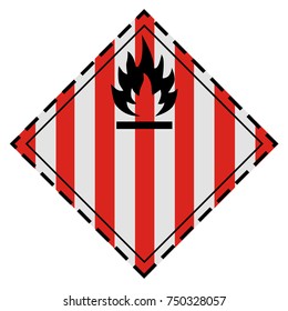 Vector Illustration Ghs Hazard Pictogram Flammable Stock Vector ...
