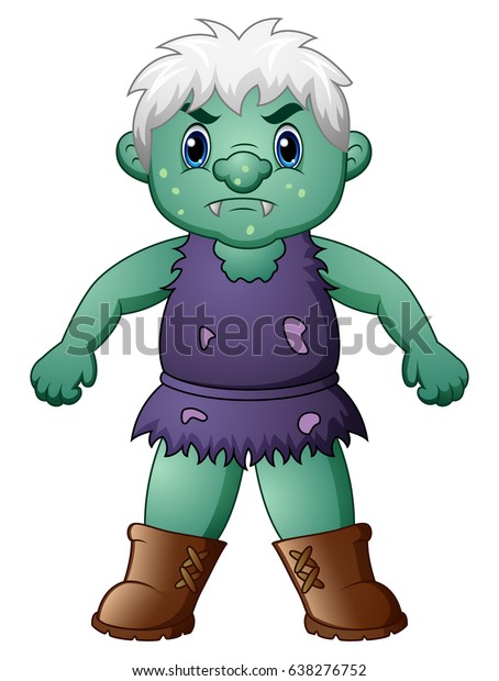Vector Illustration Giant Cartoon: vector de stock (libre de regalías ...