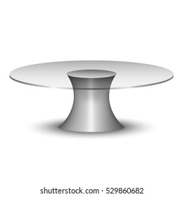 Vector Illustration Glass Table Realistic Stock Vector (Royalty Free ...