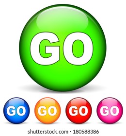 Vector Illustration Go 3d Icons On Stock Vector (Royalty Free ...