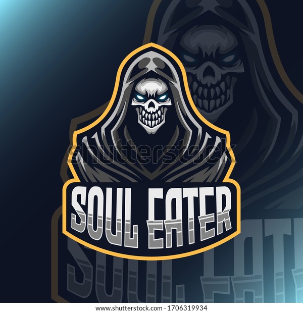 Vector illustration of god of death logo mascot